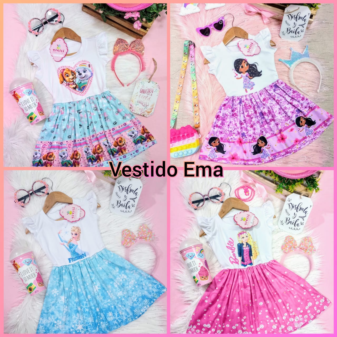 Vestido Emma Lila Encanto - Ropa para Niñas Titilí Moda